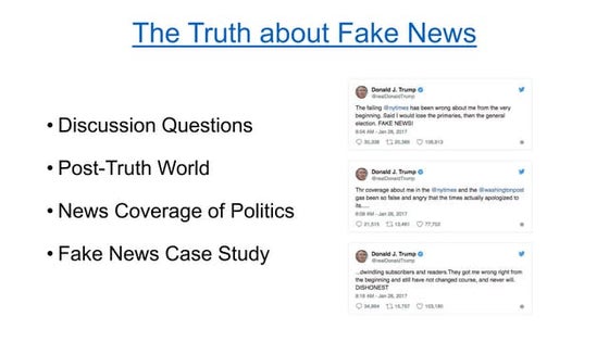 Fake News Lecture Slides: Lecture 3 | PPT