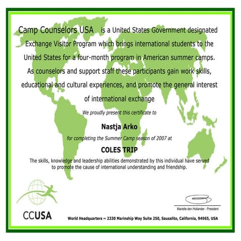 USA_certificate | PDF