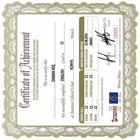 English certificate (1) | PDF