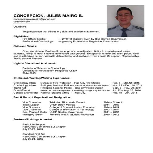 PNP Non-Uniformed Personnel (NUP) Vacant Position | PDF