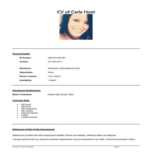 CV_-_Carla_Hunt | PDF