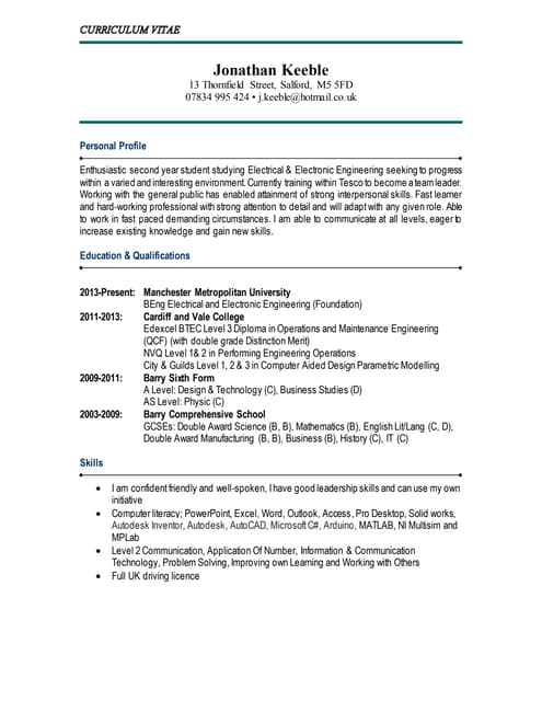 shaun CV - current | DOC