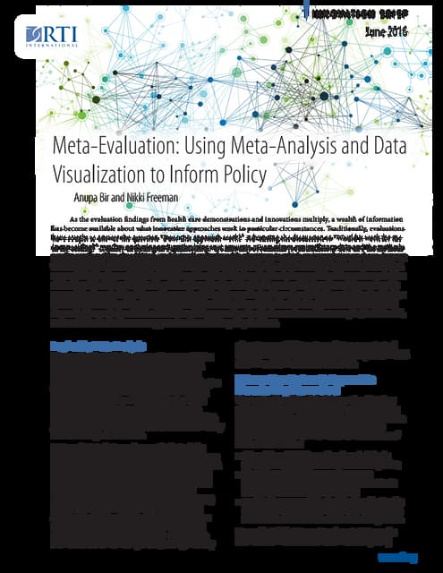 "Comprehensive Meta-Analysis Review: Insights and Findings" | PPT