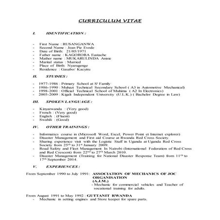 CURRICULUM VITAE[1]. Evode.2. | DOCX