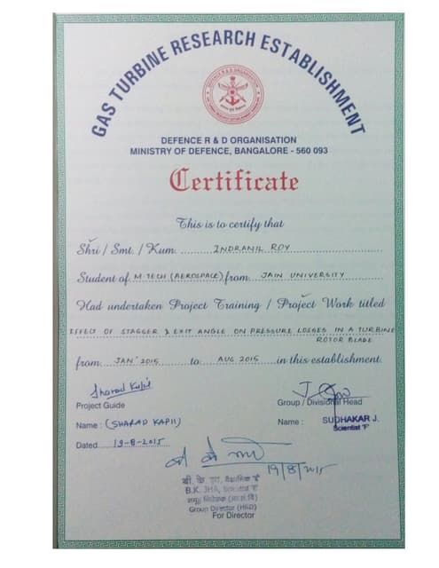 ISRO CERTIFICATE | PDF