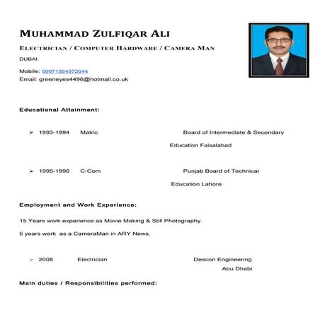 Eng.Ashraf CV | PDF