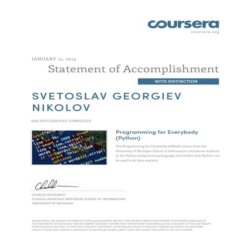 Coursera pythonlearn 2015 | PDF
