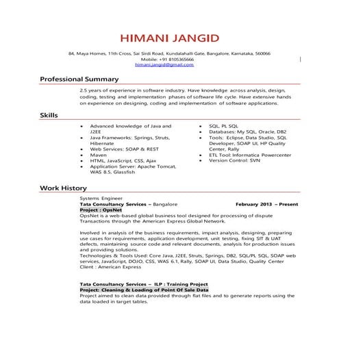 Resume_Himani | PDF
