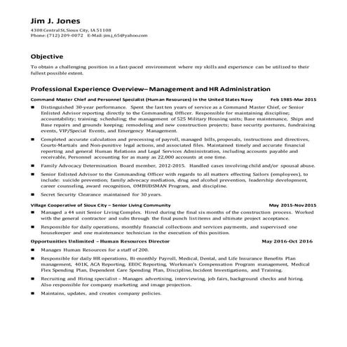 Jim J Jones - Resume 2016-2 | PDF