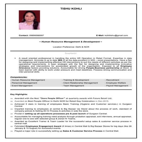 Tishu_Kohli updated | DOC | Human Resources | Business