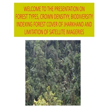 2 FOREST (CONSERVATION) ACT, 1980 - FOREST TYPES, CROWN DENSITY ...