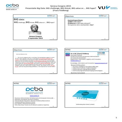 Seneca congres - Presentatie Frans Feldberg | PDF | Databases ...