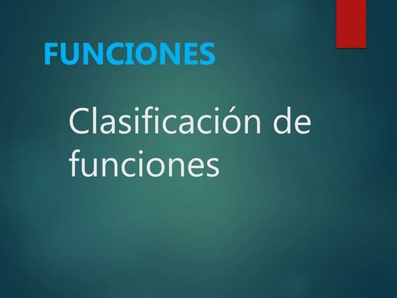 Funciones especiales | PPT