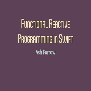 #MBLTdev: Разработка на Swift (Ash Furrow) | PDF