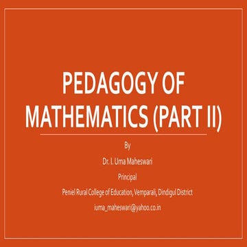 2g. Pedagogy of Mathematics (Part II) - Real numbers (Ex 2.7) | PPSX