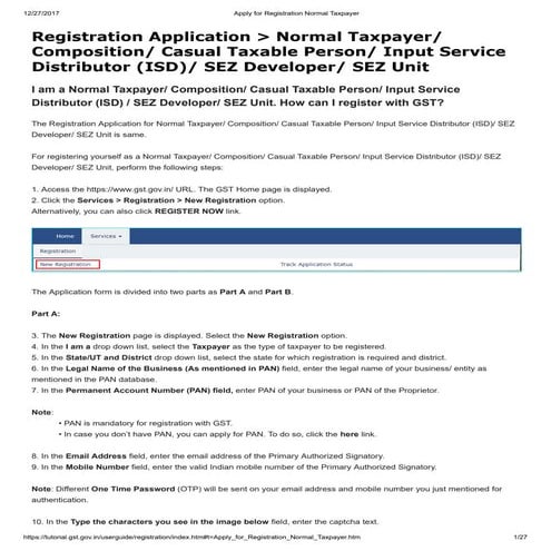E konek vasp pre-payment system - registration procedure | PDF