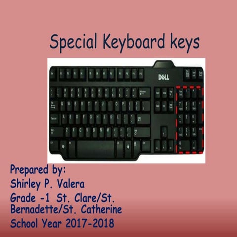 # 2 gr.1 special keyboard keys | PPTX