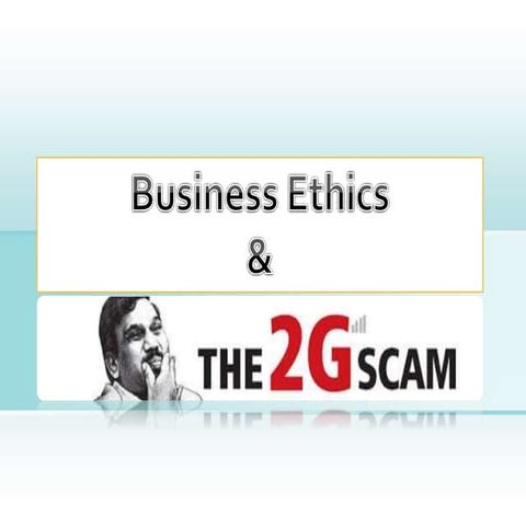 2G scam by Chandan Gupta | PPTX