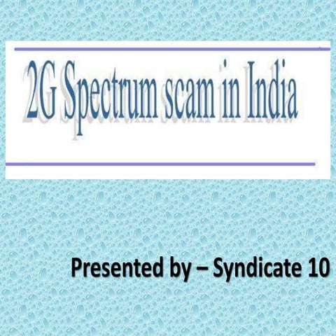 2g spectrum in india | PPT