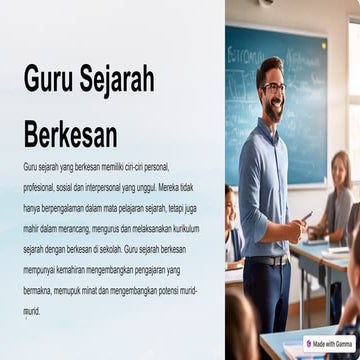 Ciri ciri Guru Sejarah Berkesan di bilik darjah .pptx