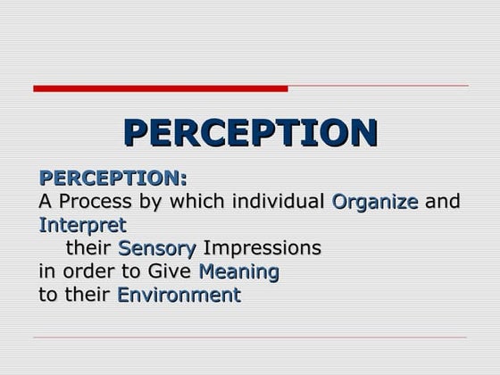 Attitude and perception | PPTX