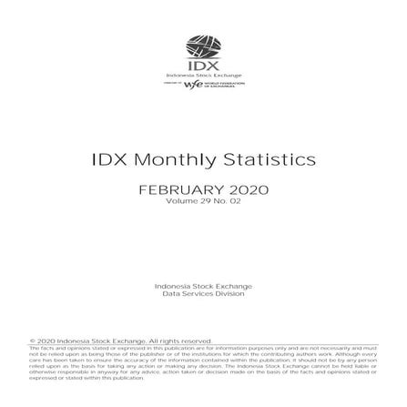 2 idx monthly statistics februari 2020 | PDF