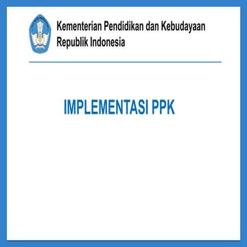 implementasi ppk pjok | PPTX