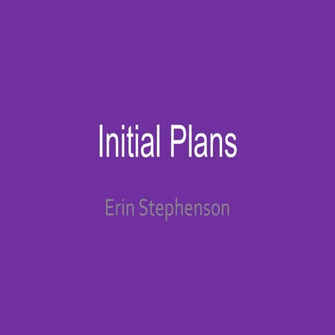 (2) initial plans | PPTX