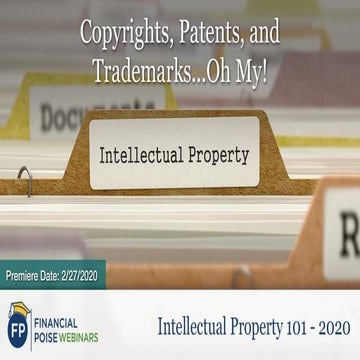 Copyrights, Patents, and Trademarks... Oh My! (Series: Intellectual ...