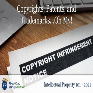 Copyrights, Patents, and Trademarks...Oh My! (Series: Intellectual ...