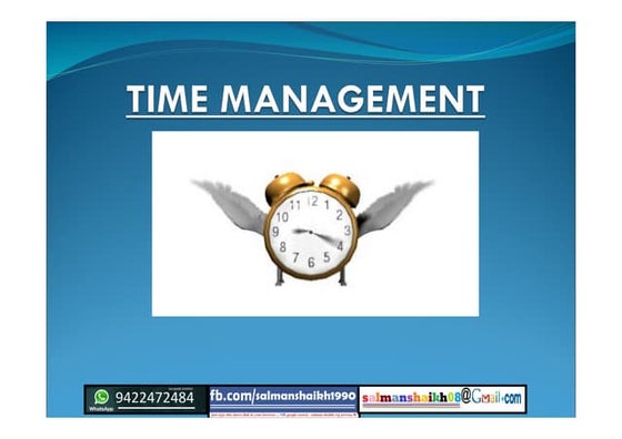 Time management ppt | PPT