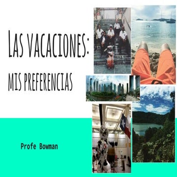 Las vacaciones | PPTX
