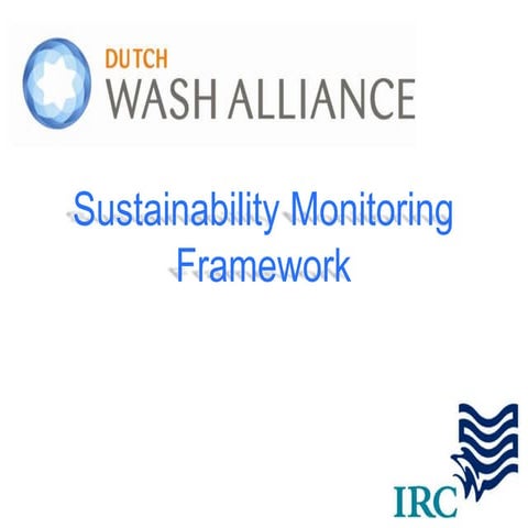 Sustainability monitoring framework | PPTX