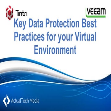 Key data protection best practices for your virtual environment | PPTX