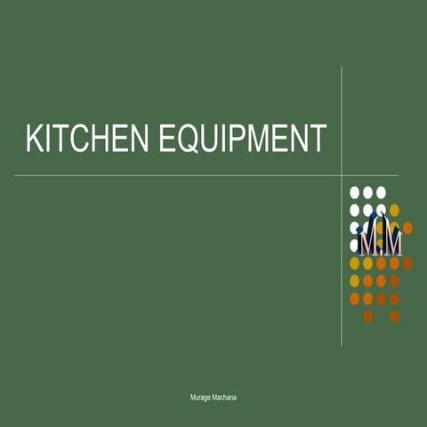 kitchen equipment | PPT