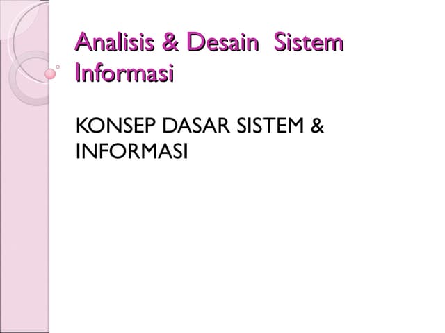 Konsep informasi | PPT
