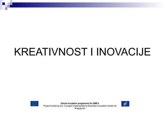 Menadzment inovacija | PDF