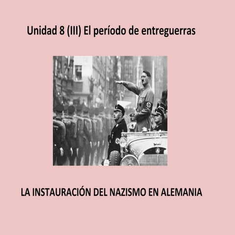 Tema 8 2 La Alemania Nazi | PDF