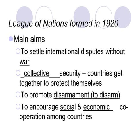 topic 3 league of nations.ppt in International Relations | PPT