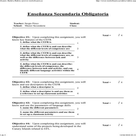 Oral Expression Rubric For | PDF
