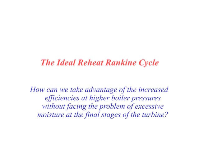 Regenerative rankine cycle - Complete Overview | PPT