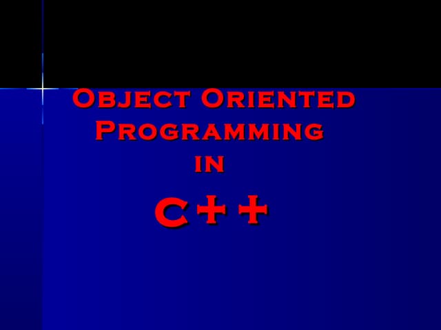 2 Lesson 2 Object Oriented Programming In C Ppt