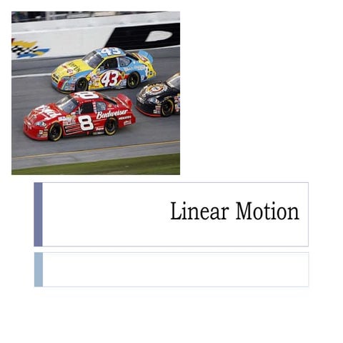 (2) linear motion | PPT