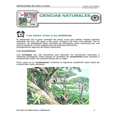 los seres vivos y su ambiente | PDF