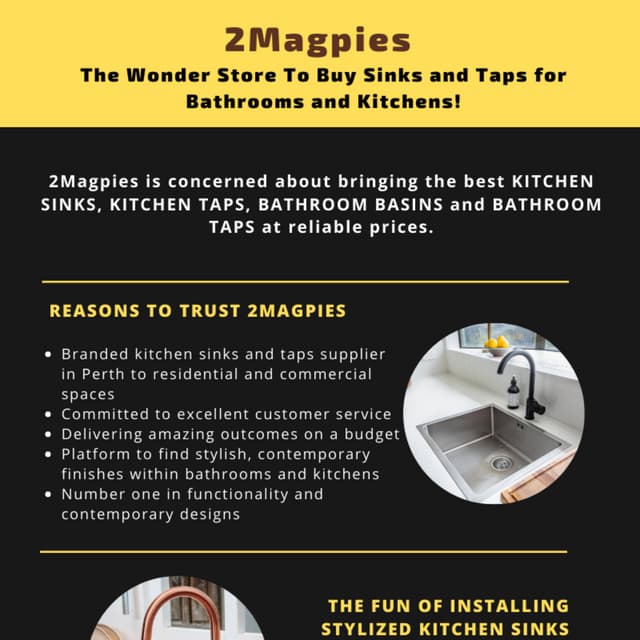 2Magpies – The Wonder Store To Buy Sinks and Taps for Bathrooms and ...