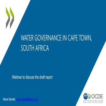 Water Governance in Cape Town, South Africa, OECD | PPT