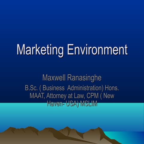 2 marketing environment | PPT