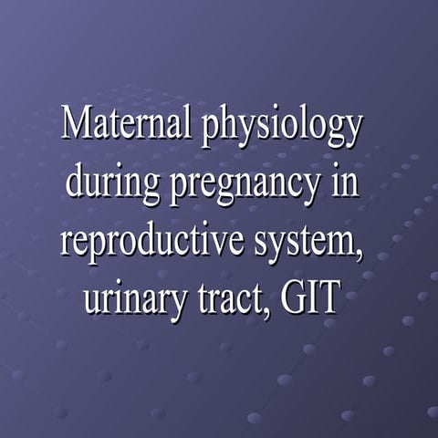 тема 2 Maternal Physiology Pregnansy.ppt