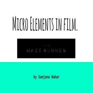 micro elements in film | PPTX | Photography | Arts and Crafts