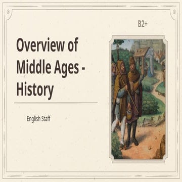 middle ages summary and activities for high school | PPT | Free Download